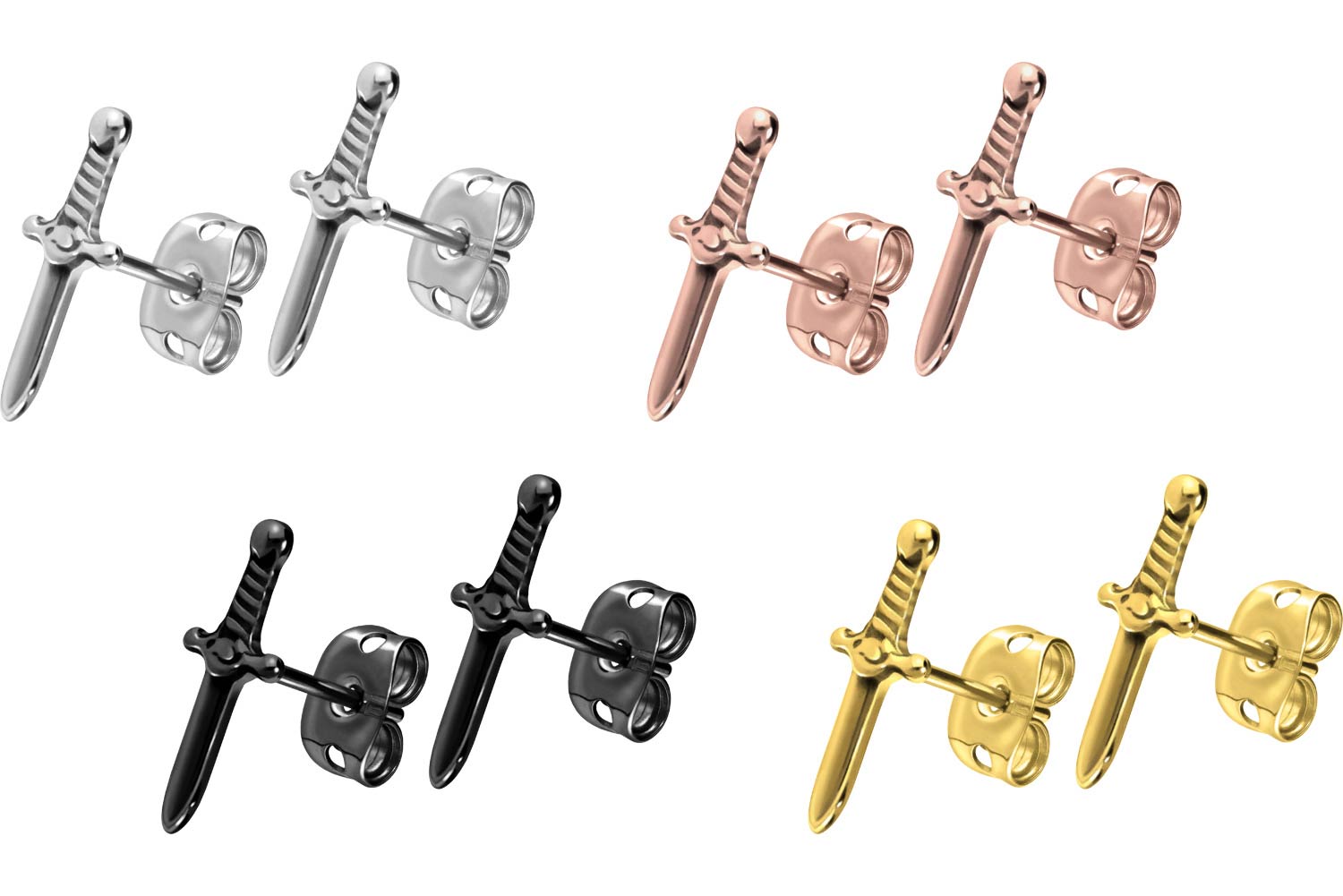 Titanium ear studs SWORD | PIERCINGLINE